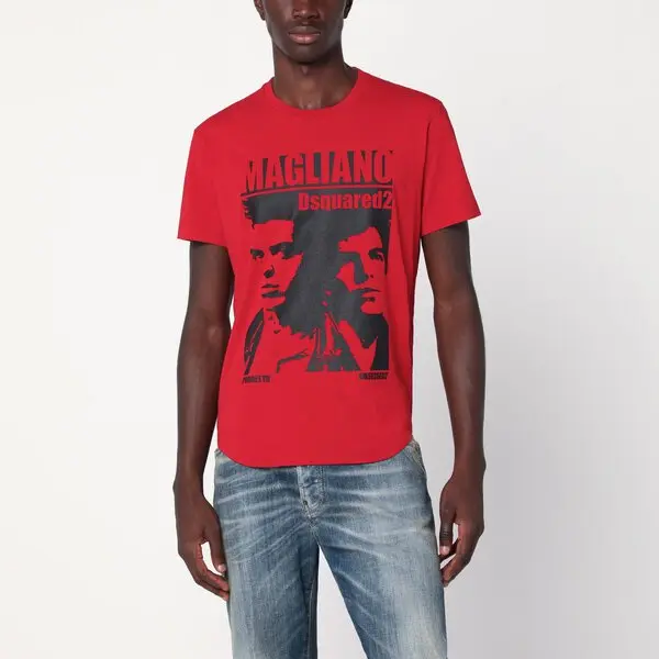 MAGLIANO X D2 T Shirt With Logo Print - Red