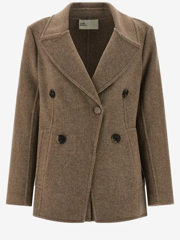 Tory Burch Wool-blend Double-breasted Coat