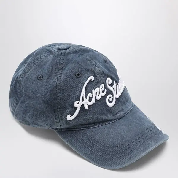 Acne Studios Logo Baseball Cap - Blue