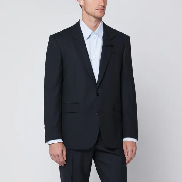 LARDINI Single Breasted Wool Blend Jacket
