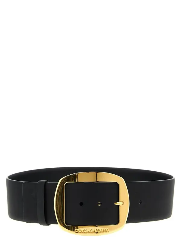 Dolce & Gabbana Maxi Buckle Belt - Black