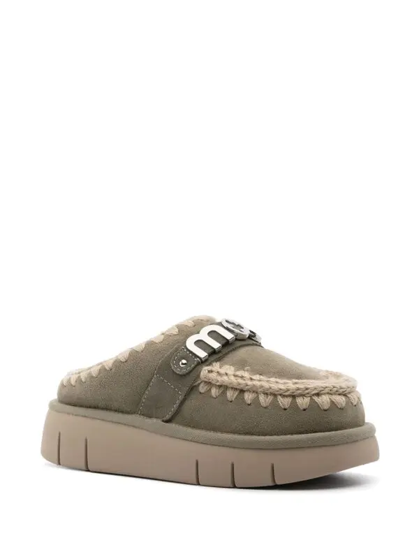 Mou Bounce Clog Slippers - Grey