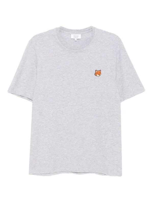 Maison Kitsuné Fox Head Cotton T Shirt - Grey