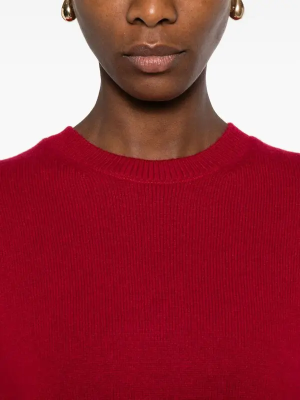 DUNST Wool Crewneck Sweater - Red