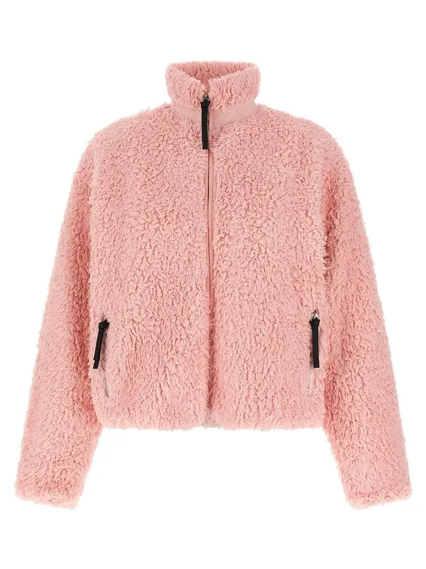 JIL SANDER Teddy-effect Cotton Jacket - Pink