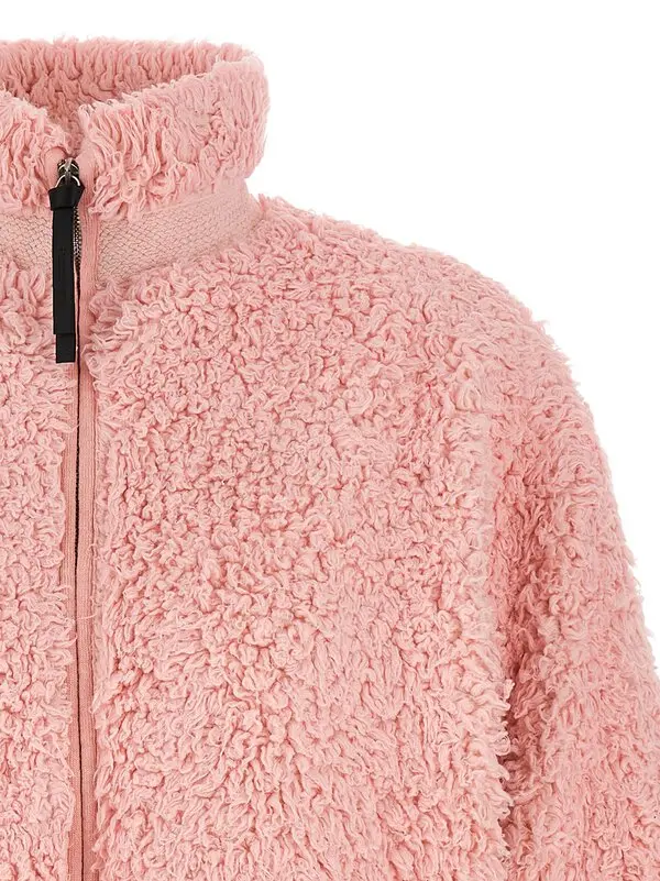 JIL SANDER Teddy-effect Cotton Jacket - Pink