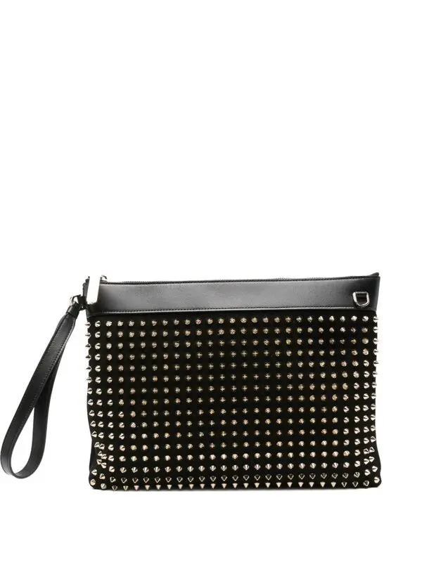CHRISTIAN LOUBOUTIN Funky Leather Pouch - Black