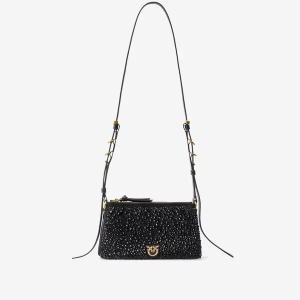 Pinko Mini Double Bag With Rhinestones