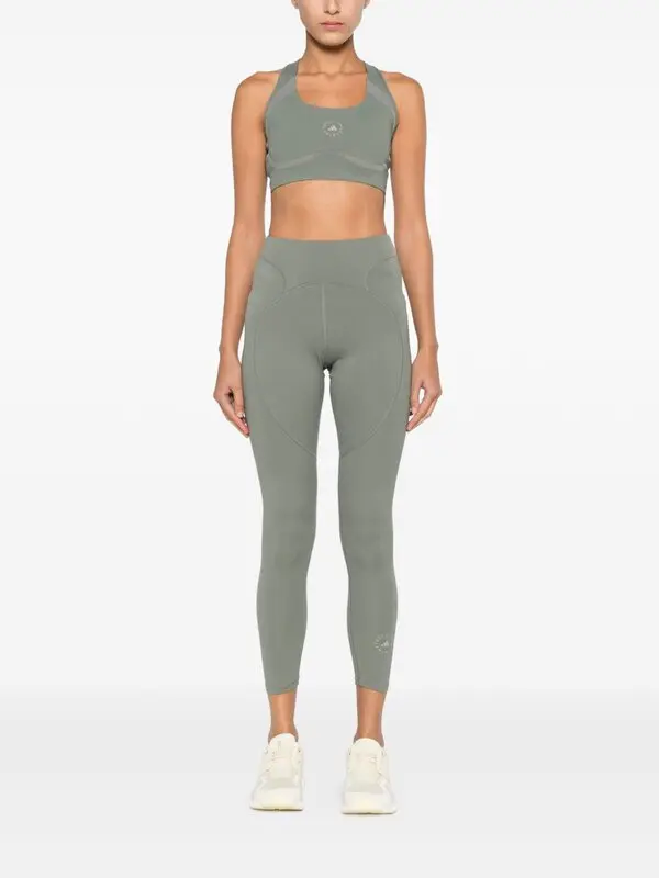 Adidas By Stella McCartney Logo Leggings - Green