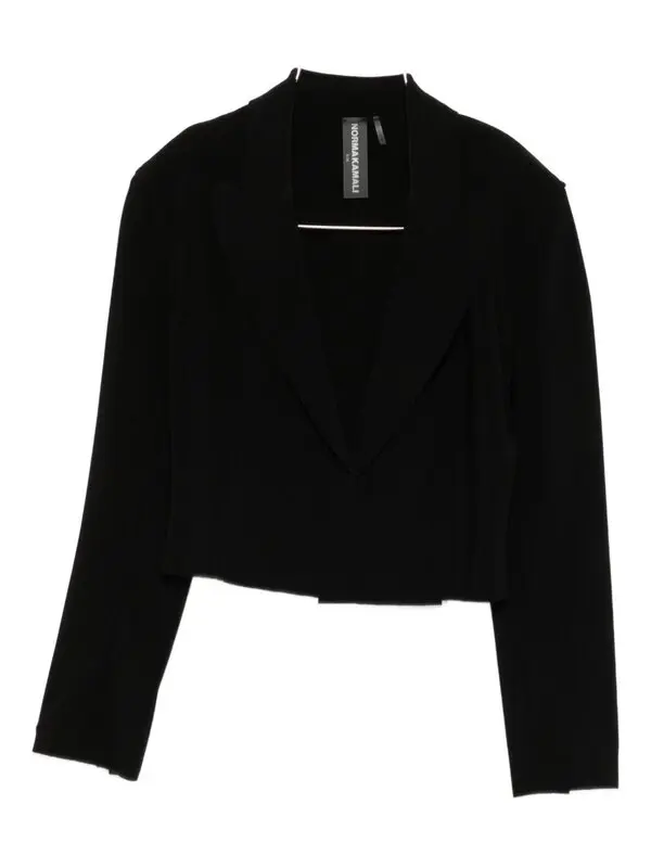 Norma Kamali Single-breasted Cropped Jacket