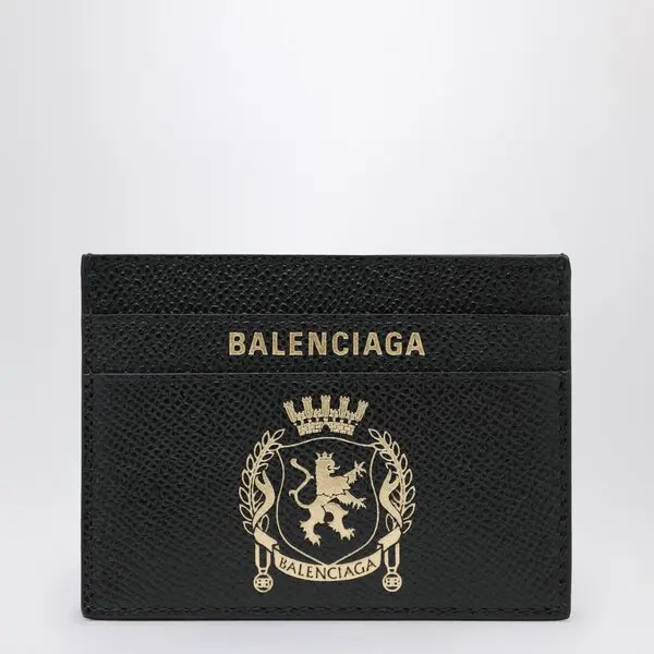 Balenciaga Leather Passport Holder - Black