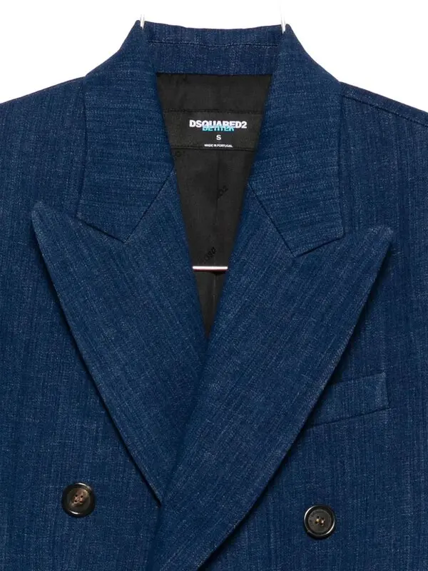 Dsquared2 Denim Double-breasted Blazer