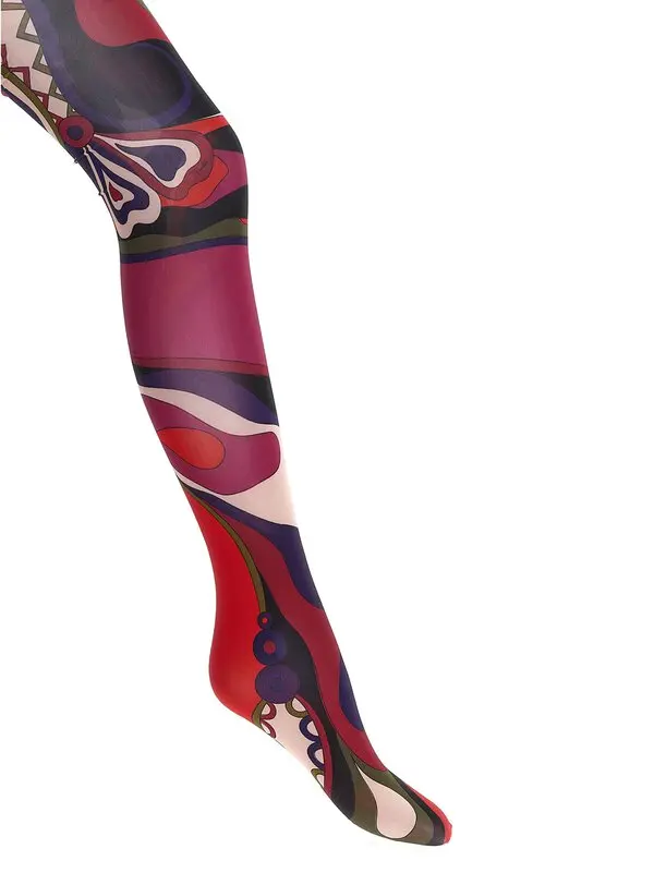 Emilio Pucci Patterned Printed Tights - Multicolor