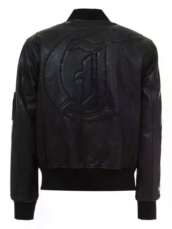 Just Cavalli Zip-up Leather Jacket