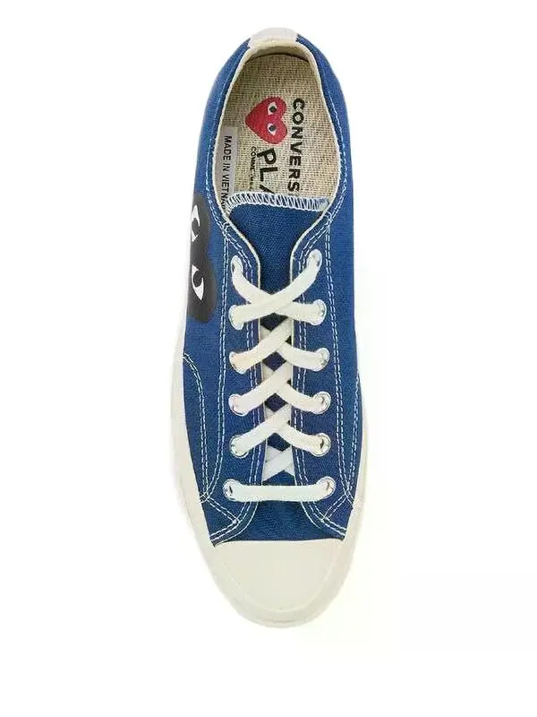 CONVERSE X COMME DES GARONS PLAY Chuck 70 Logo-print Sneakers - Blue