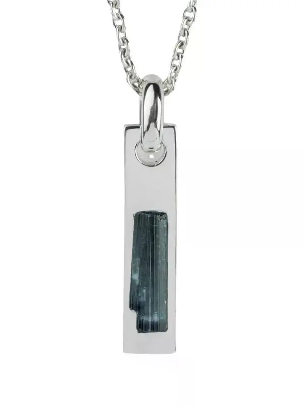 PARTS OF FOUR Plate Tourmaline Necklace - Silver