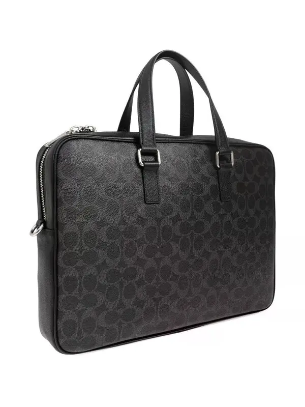 COACH Caden Zip Patterned Briefcase