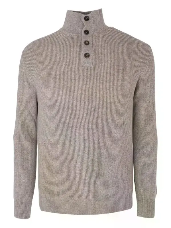Agnona Button-detailed Turtleneck Jumper