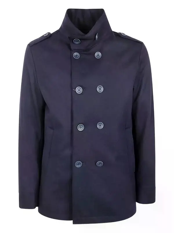 Herno Double-breasted Coat - Blue