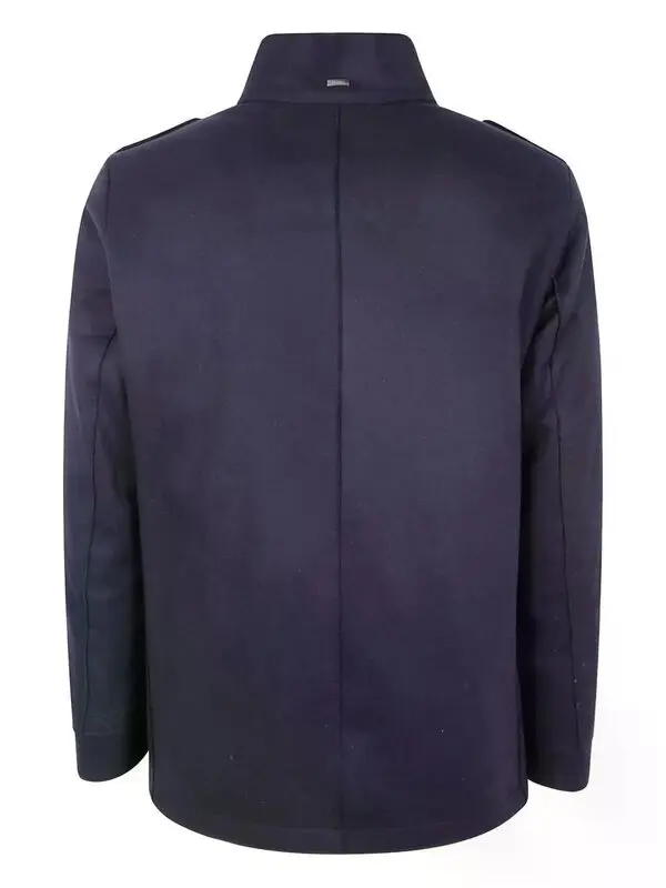 Herno Double-breasted Coat - Blue