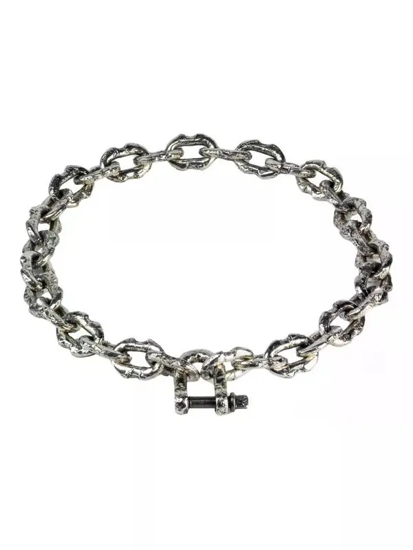 PARTS OF FOUR Charm Chain Choker - Silver