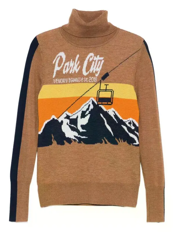 WE NORWEGIANS Mountain Print Sweater