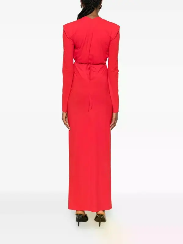 AMAZUIN V-neck Maxi Dress