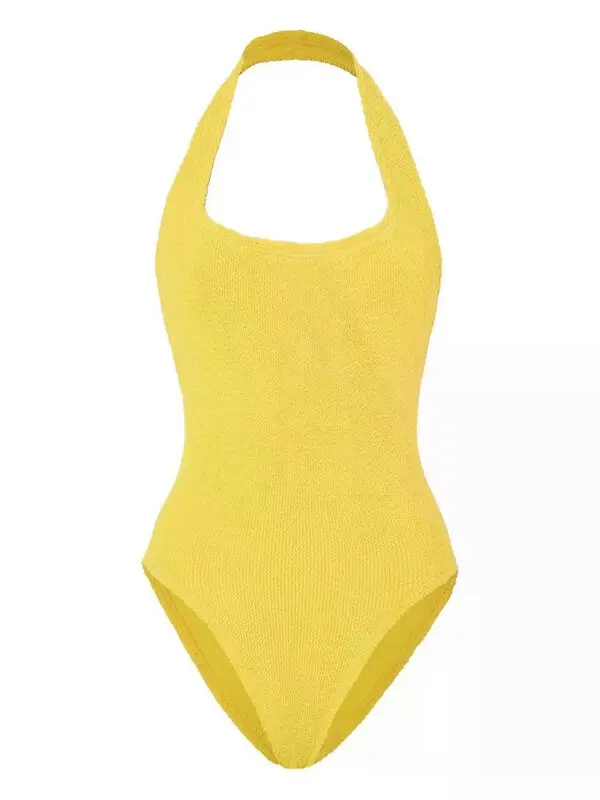 Hunza G Sandy Halterneck Swimsuit - Yellow