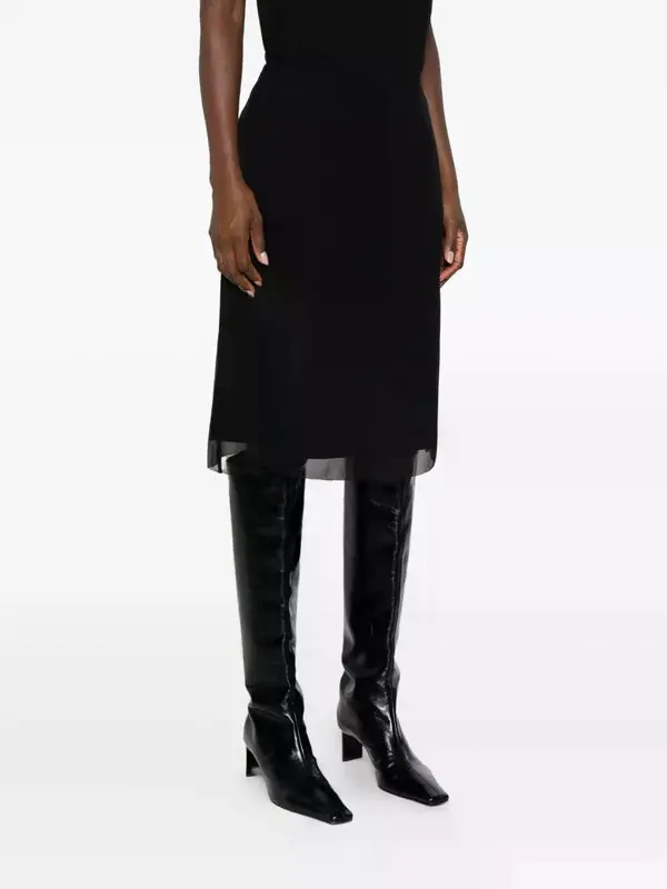 TOTEME Silk Slip Mini Skirt - Black