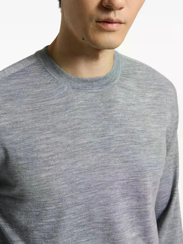 Peserico Crew-neck Long Sleeve Sweater - Grey