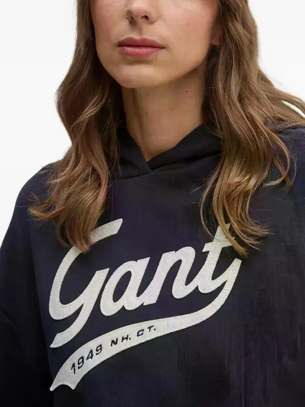 Gant Logo-appliqué Hoodie