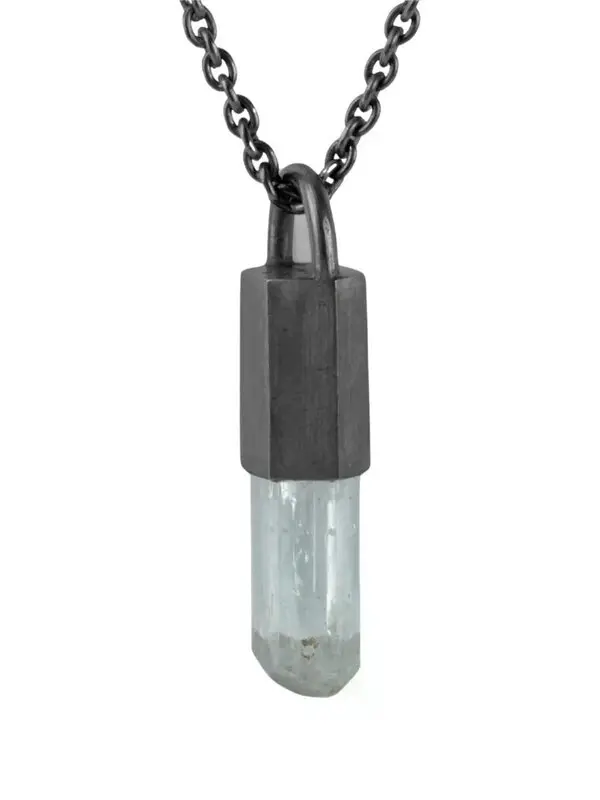 PARTS OF FOUR Talisman Aquamarine Necklace - Silver