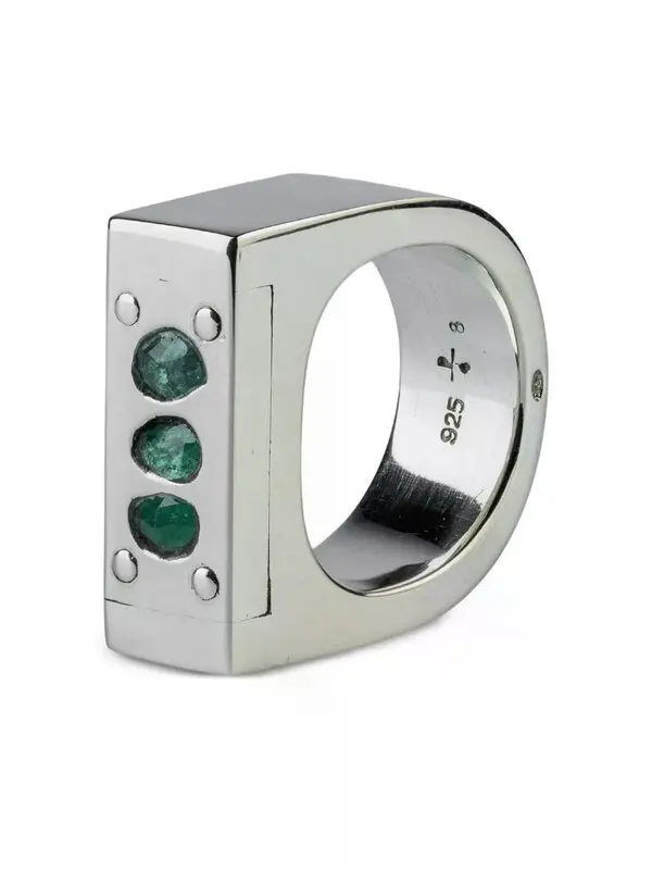 PARTS OF FOUR Plate Emerald Ring