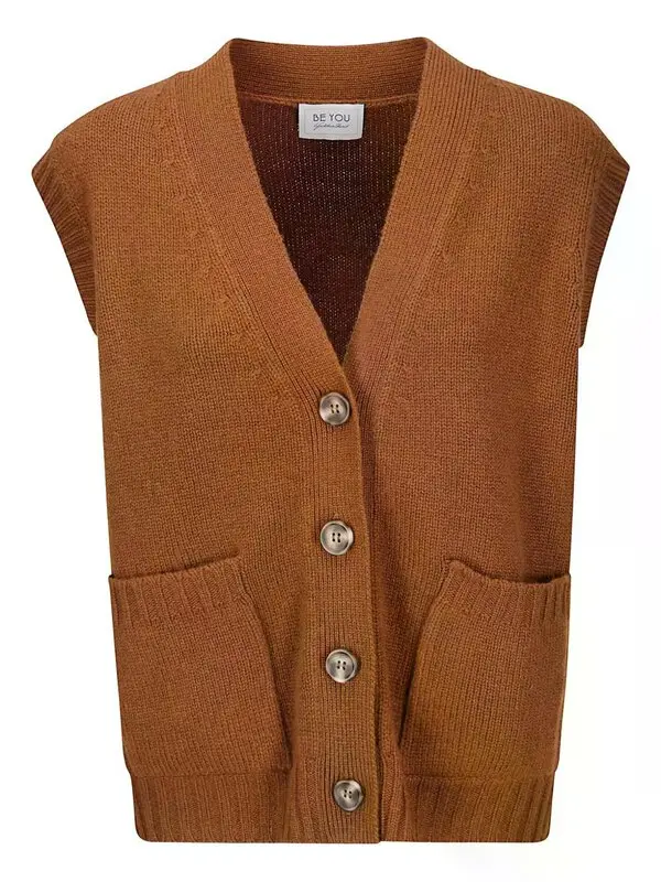 BE YOU Button Patch-pocket Gilet