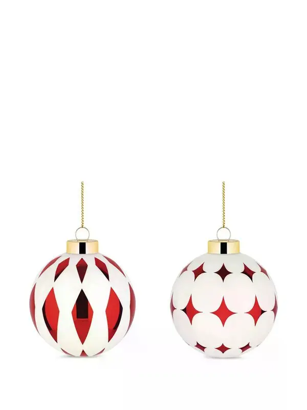 ALESSI Diamond-pattern Ornament - Red