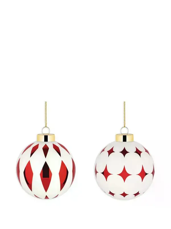 ALESSI Delight Christmas-tree Balls - Red