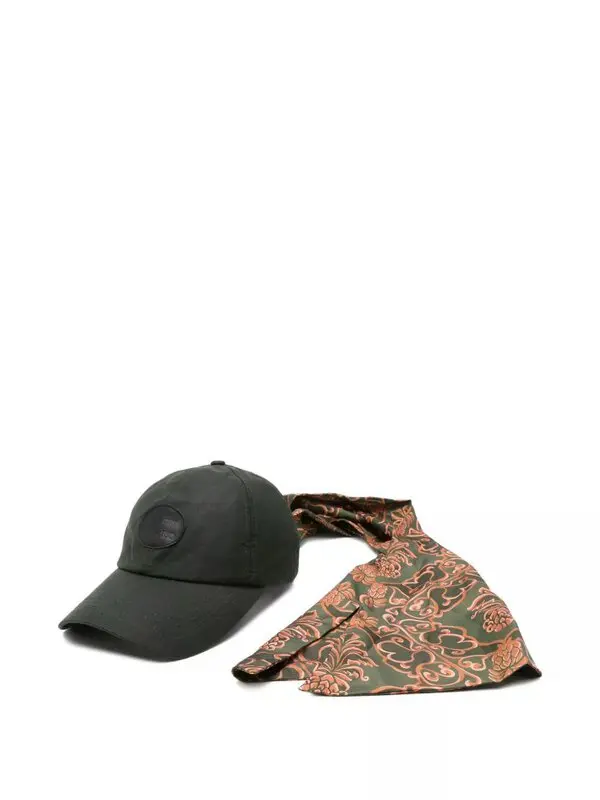 Barbour Logo-patch Printed Cap - Green