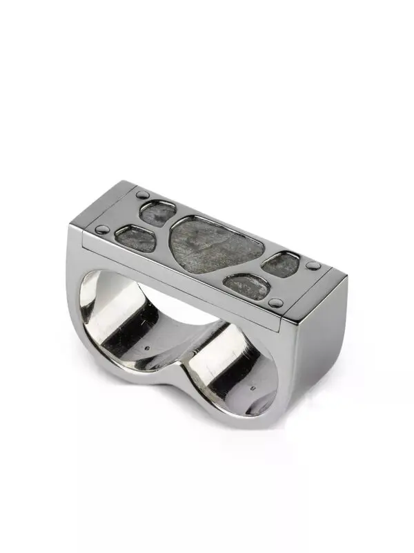 PARTS OF FOUR Sterling Double Ring With Diamonds