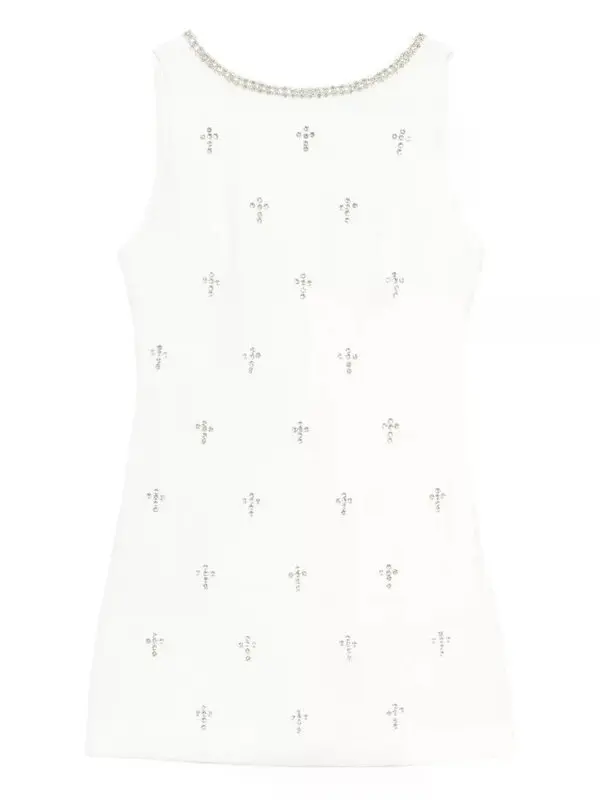 RAHIL HESAN Crystal-embellished Mini Dress - White