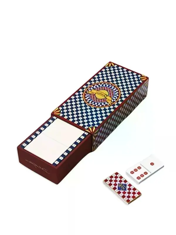 Dolce & Gabbana Checkerboard Domino Cart Set - Red