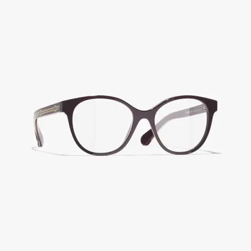 Chanel Pantos Eyeglasses - Burgundy