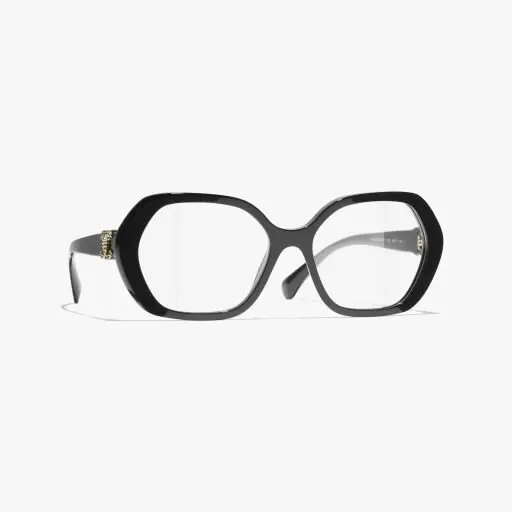 Chanel Square Eyeglasses - Black