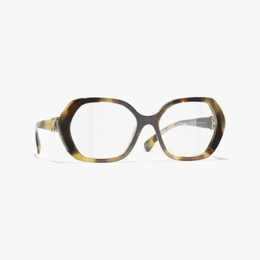 Chanel Square Eyeglasses - Tortoise