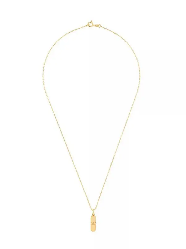 TRUE ROCKS Pill Pendant Necklace - Metallic