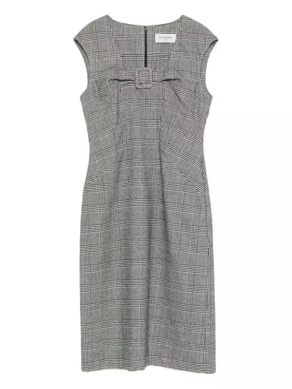ERMANNO FIRENZE Checked Midi Dress
