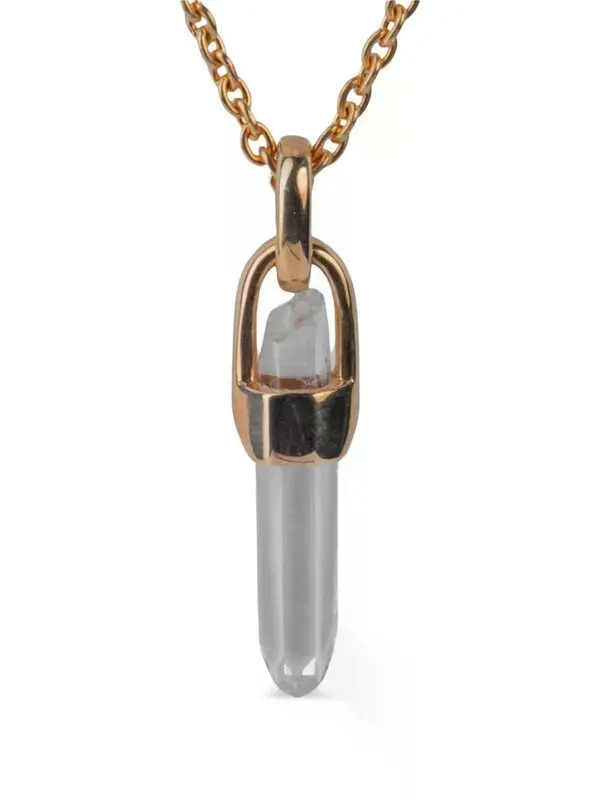 PARTS OF FOUR Lemurian Quartz Talisman Necklace - Pink