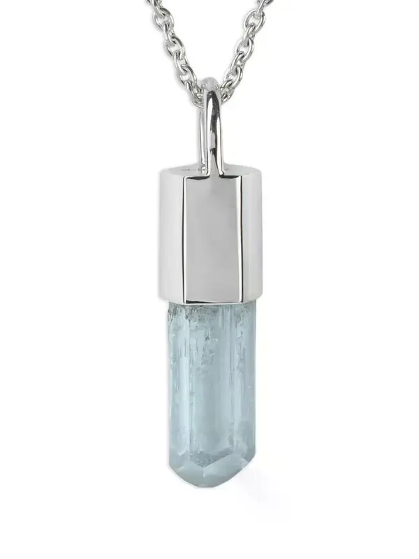 PARTS OF FOUR Talisman Aquamarine Necklace - Blue