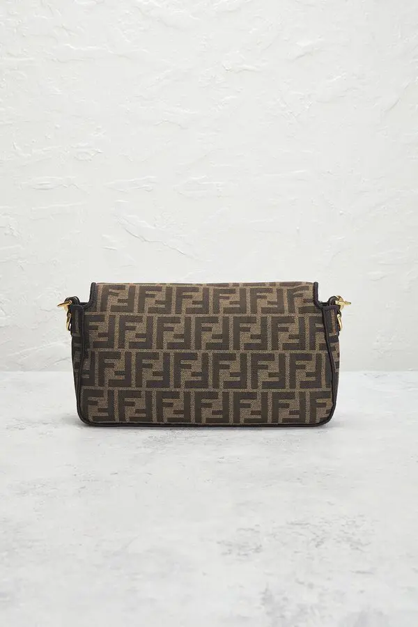 Fendi Zucca Baguette Shoulder Bag
