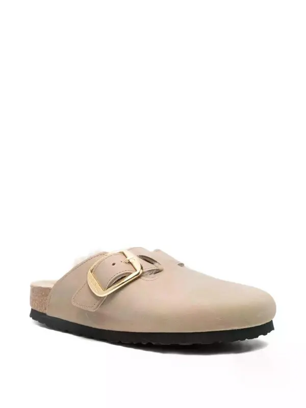BIRKENSTOCK Boston Big Buckle Mules - Neutrals