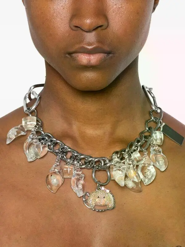 Chopova Lowena Charm Necklace In Silver - 45% Off | Editorialist